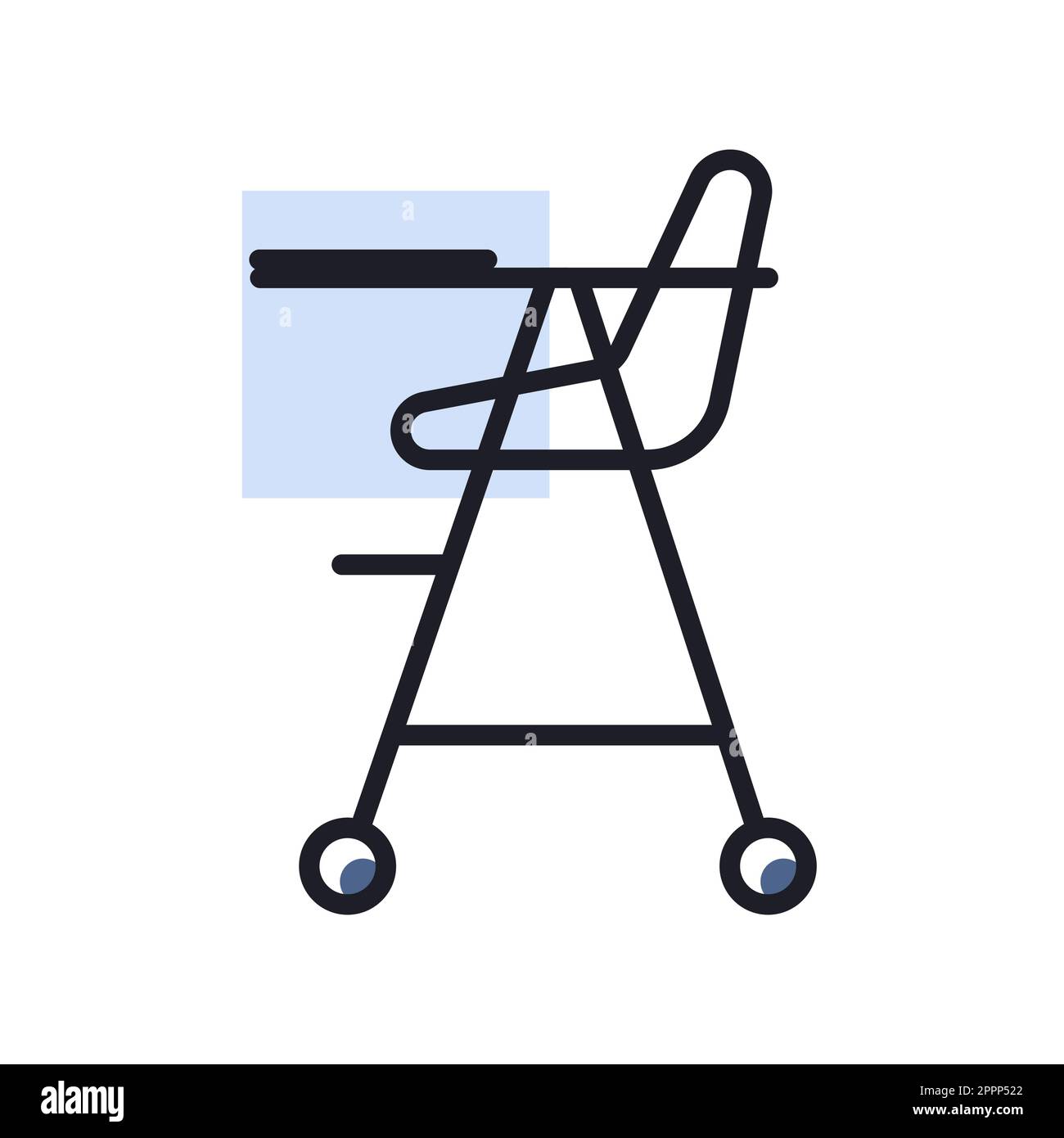 Baby chair vector isolated icon Stock Vector Image & Art - Alamy