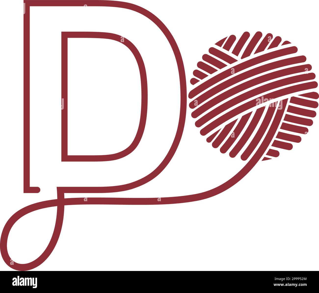 Letter alphabet font vector yarn hi-res stock photography and images ...