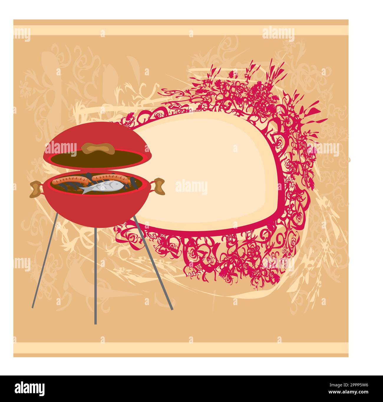 Barbecue Party Invitation Stock Vector Image & Art - Alamy