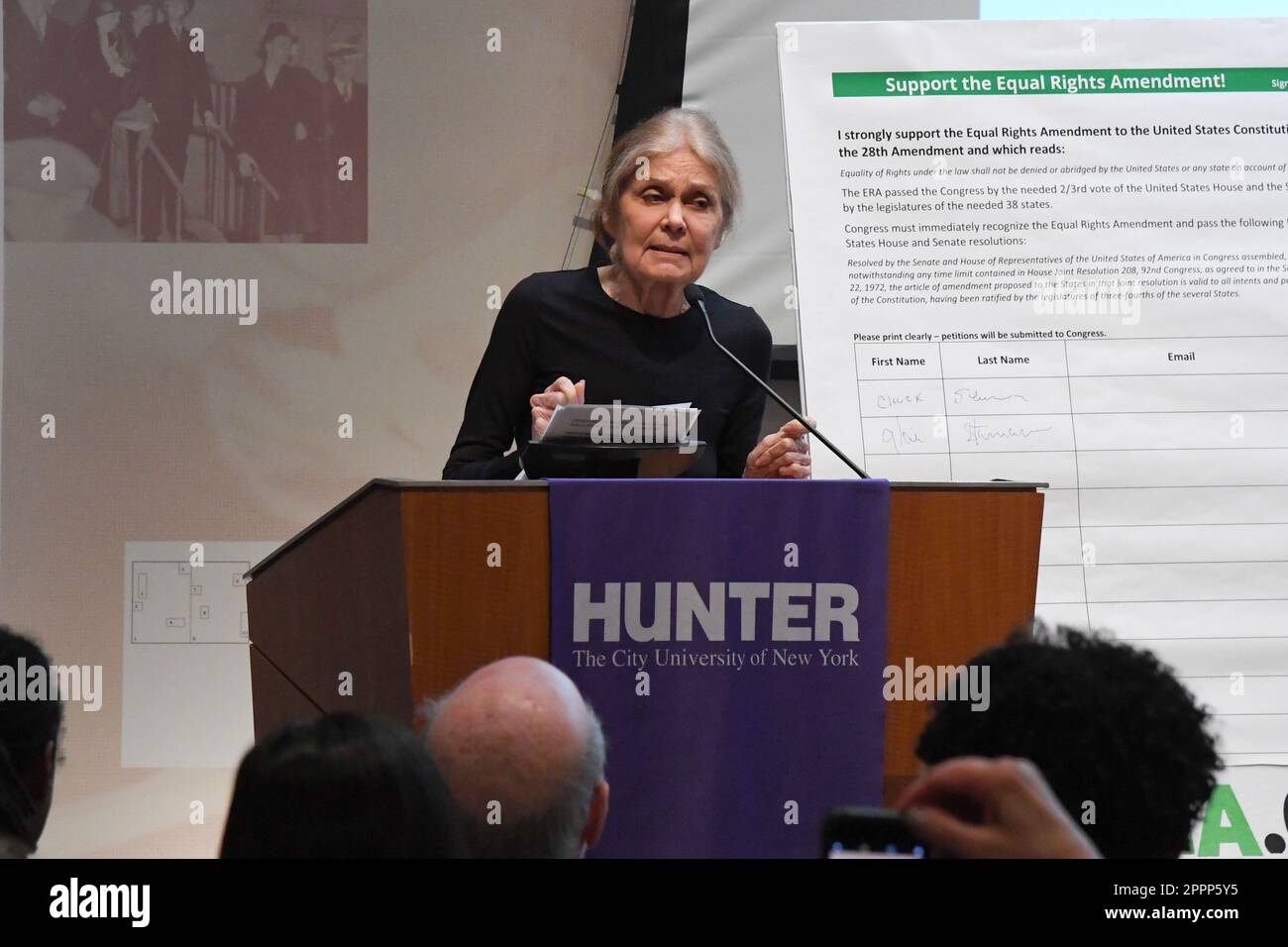 New York, USA. 24th Apr, 2023. Gloria Steinem attends the kickoff for ...