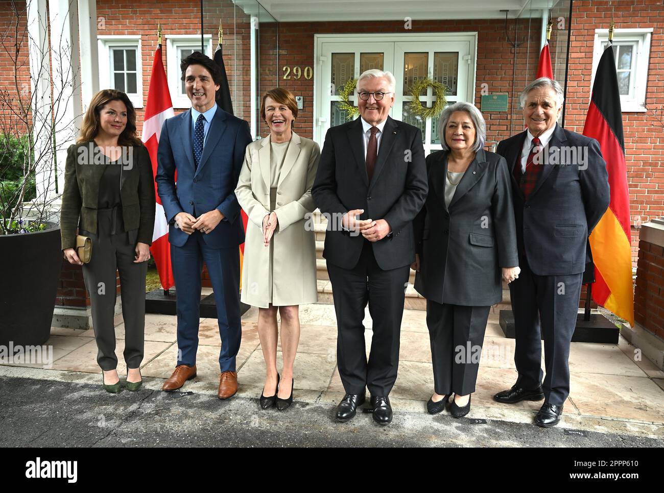 Ottawa, Canada. 24th Apr, 2023. German President Frank-Walter Steinmeier and Elke Büdenbender ...