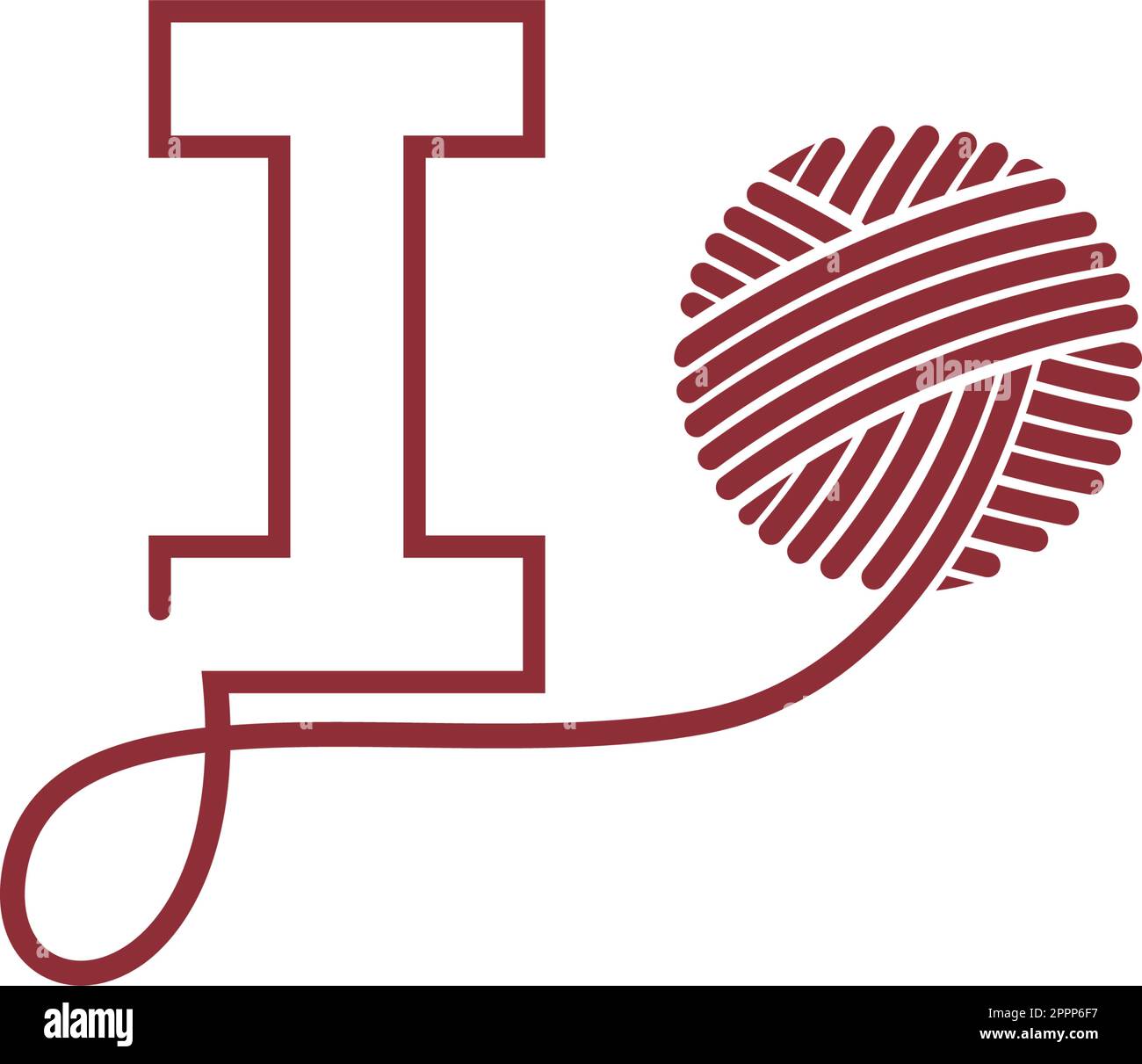 Letter alphabet font vector yarn Stock Vector Images - Alamy