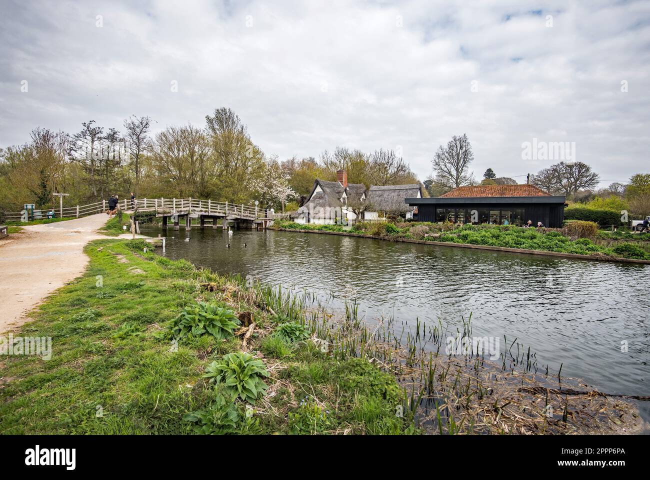 Bridge Cottage is a 16th-century thatched cottage in Flatford, East ...