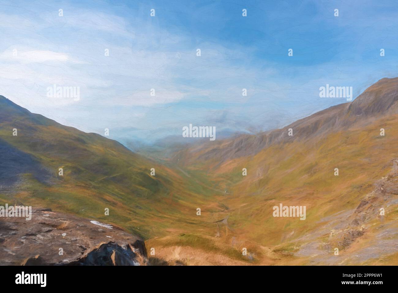 Welsh mine painting hi-res stock photography and images - Alamy