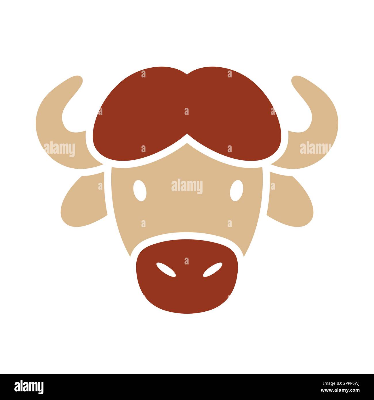 American bison bison bison face Stock Vector Images - Alamy