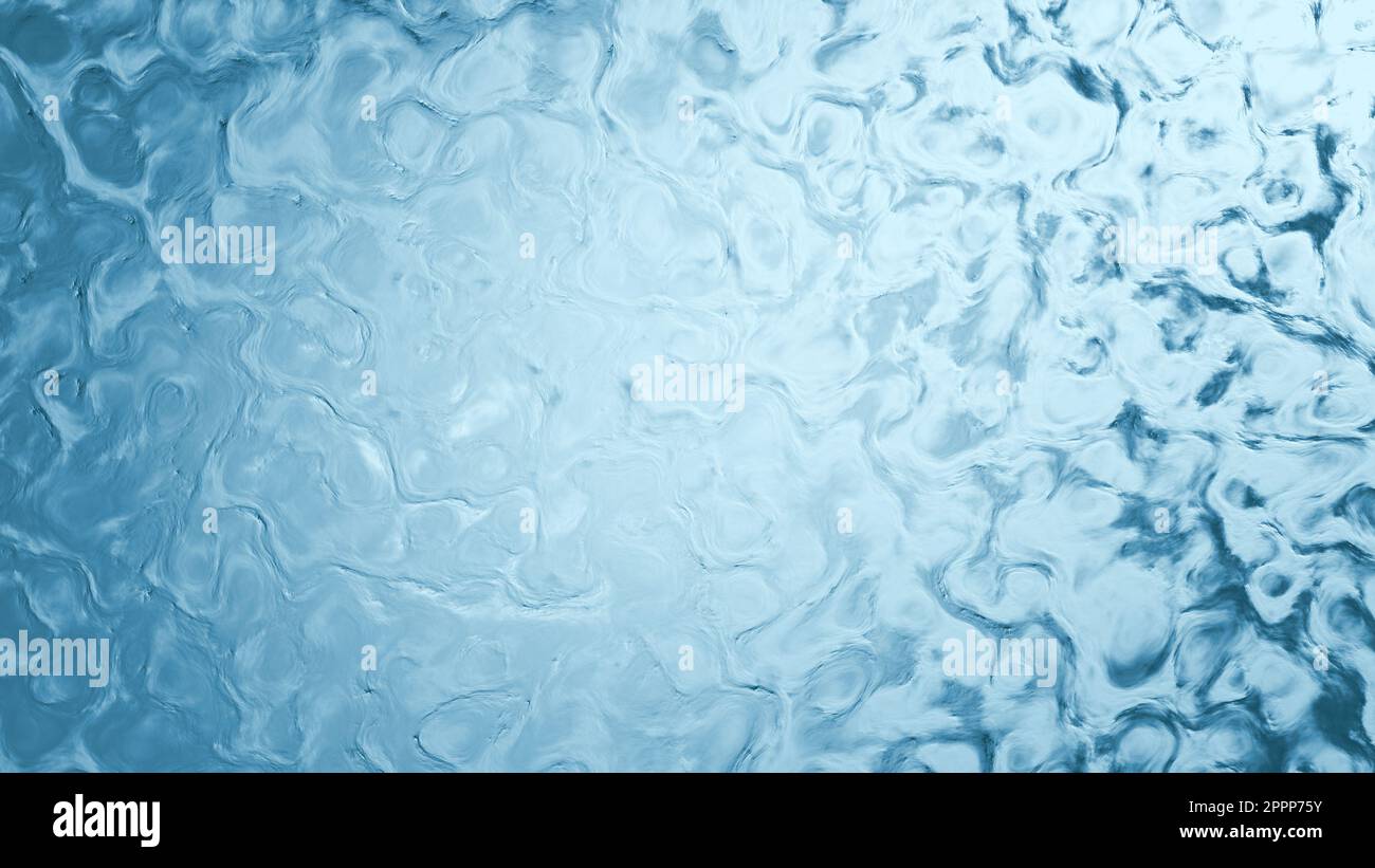 light blue ghost color bio curves forms bg - abstract 3D rendering ...