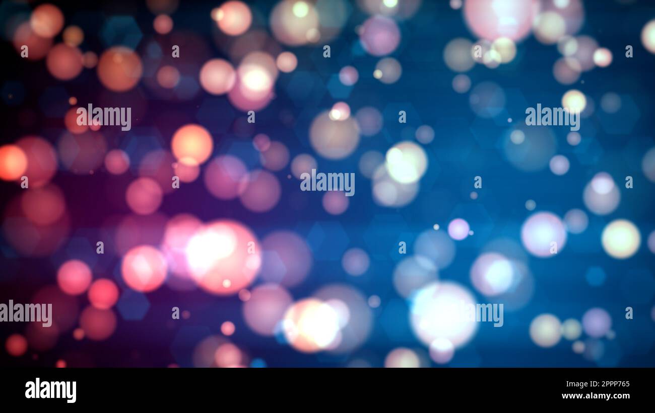 lighting reflecting lights beautiful bokeh bg - abstract 3D ...
