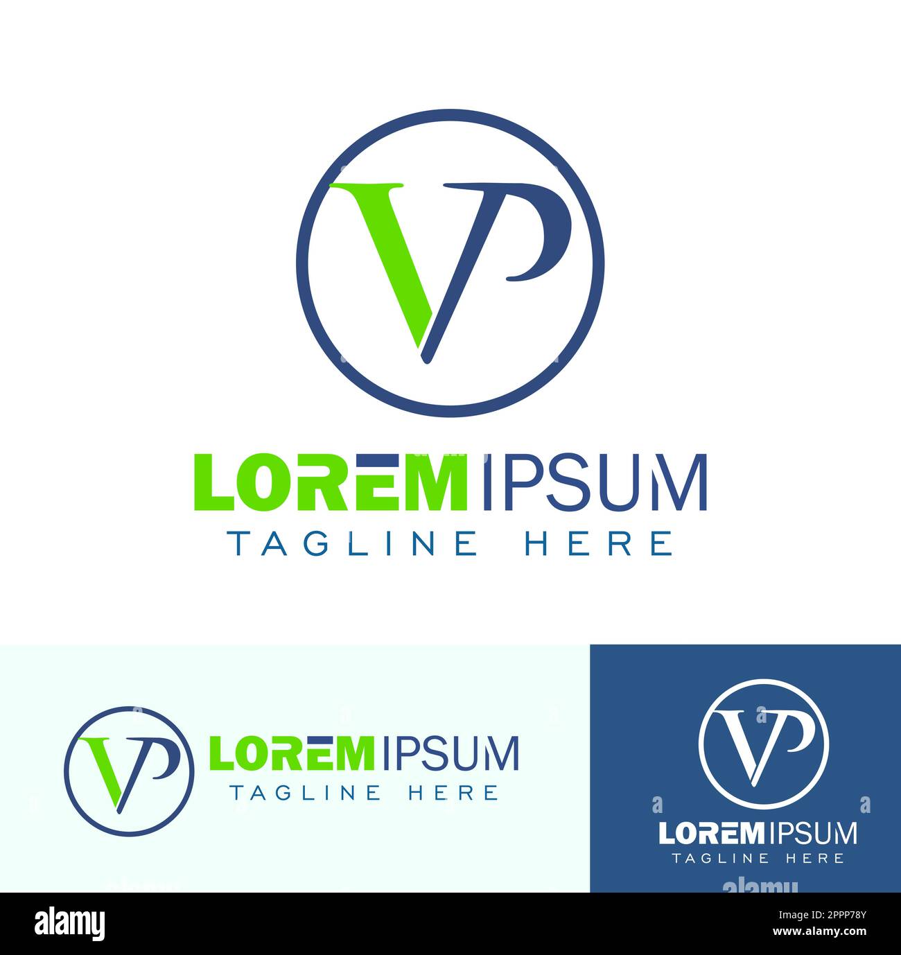 VP Monogram Initial Logo Sign Stock Vector Image & Art - Alamy