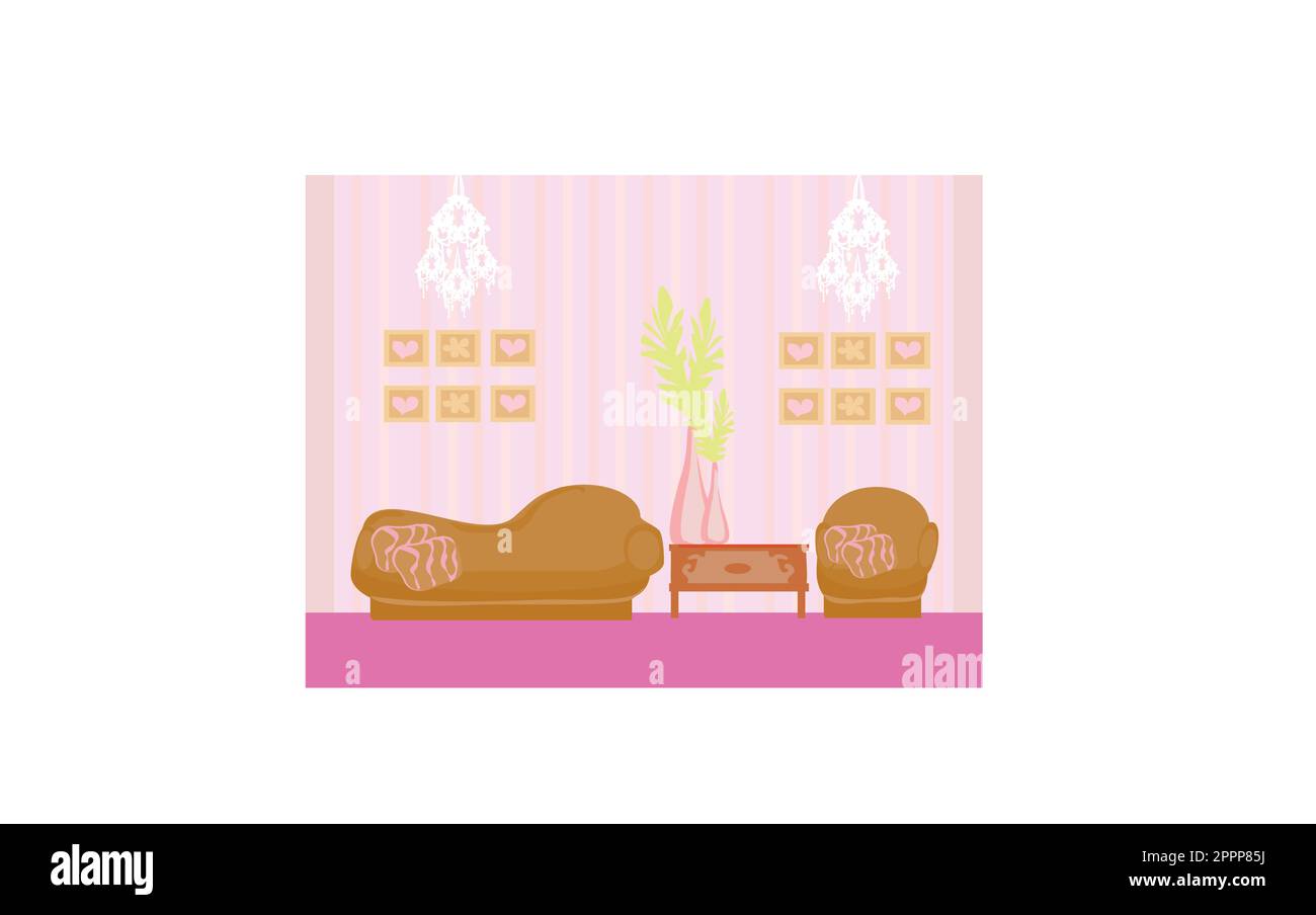 Interior of room Cut Out Stock Images & Pictures - Alamy