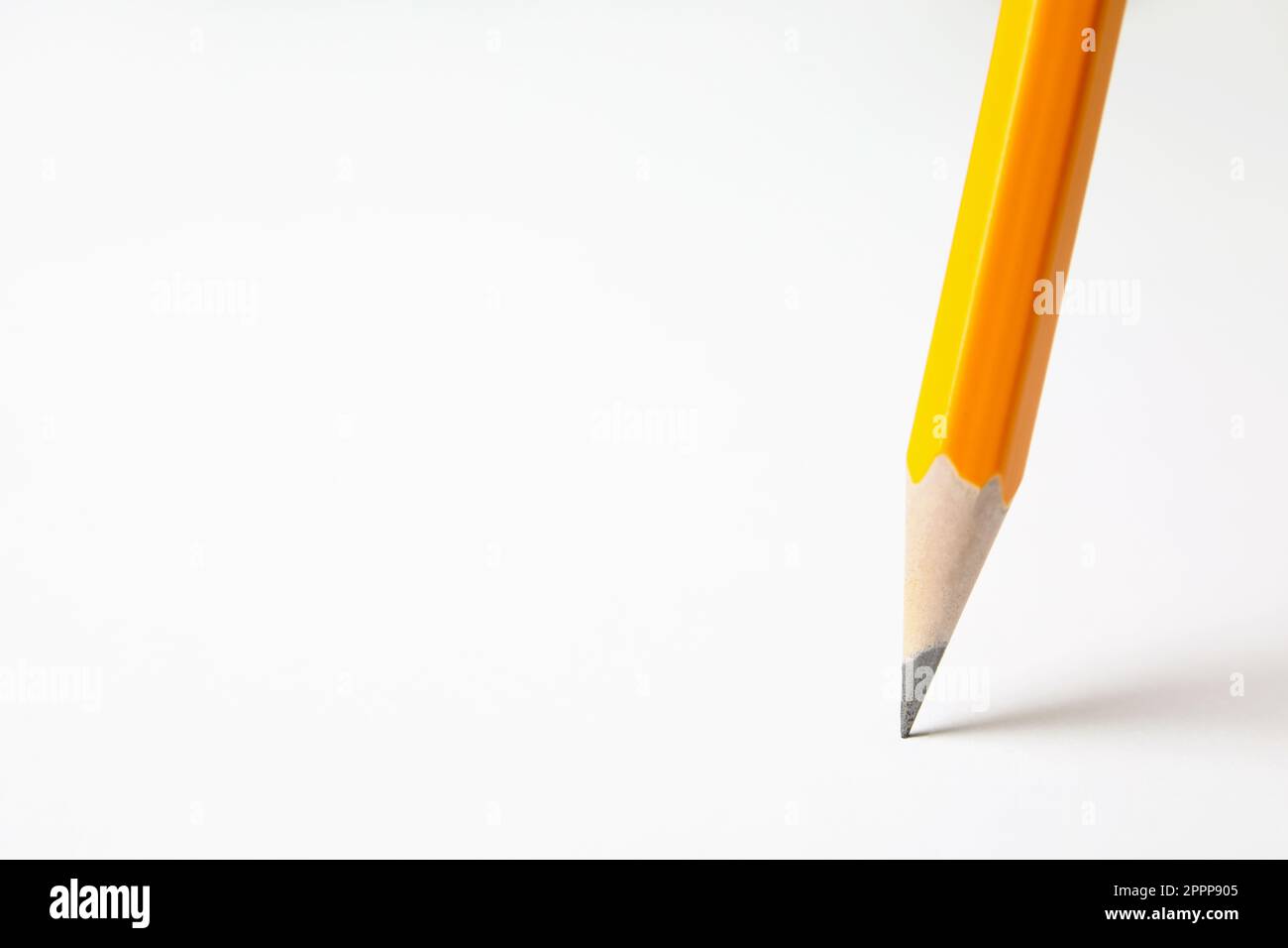 Sharp pencil drawing line on white paper, closeup Stock Photo - Alamy