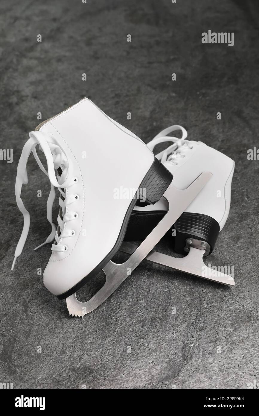 Two ice skates laces hi-res stock photography and images - Alamy