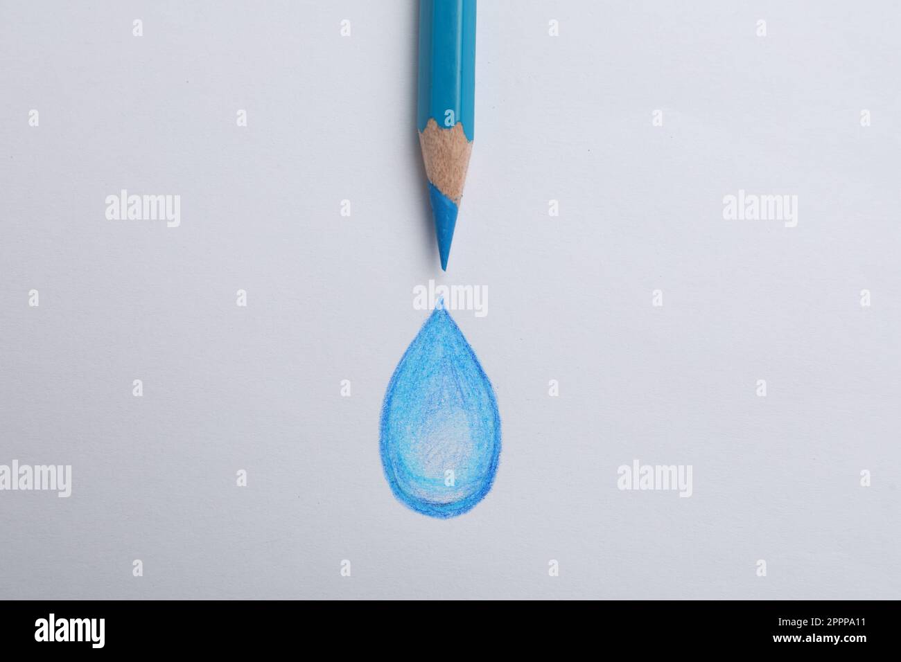 Water Drop Pencil Drawing