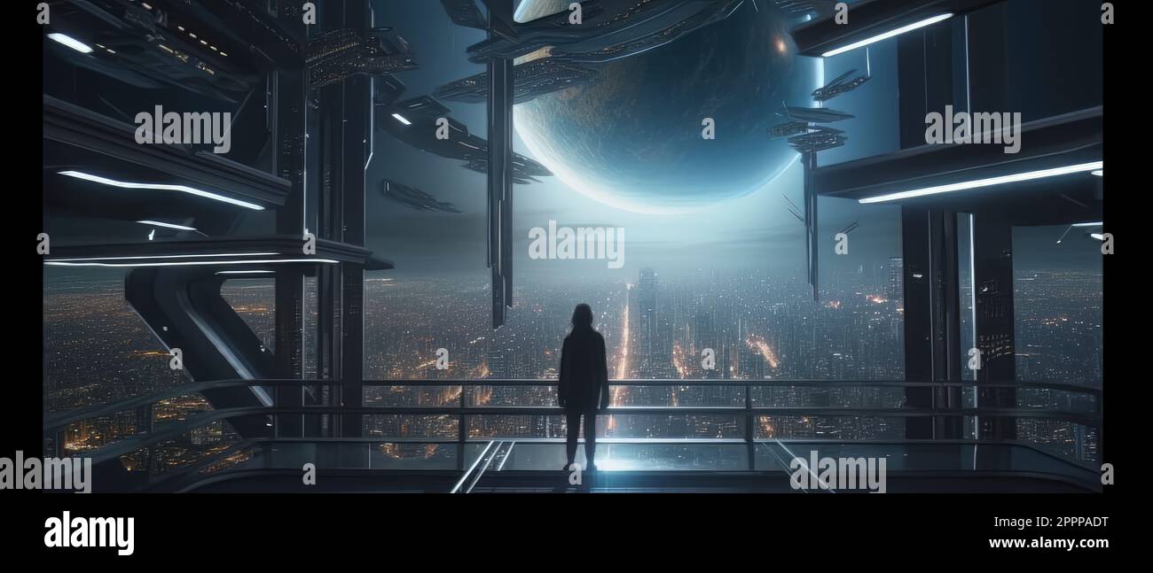 Future space stations hi-res stock photography and images - Alamy