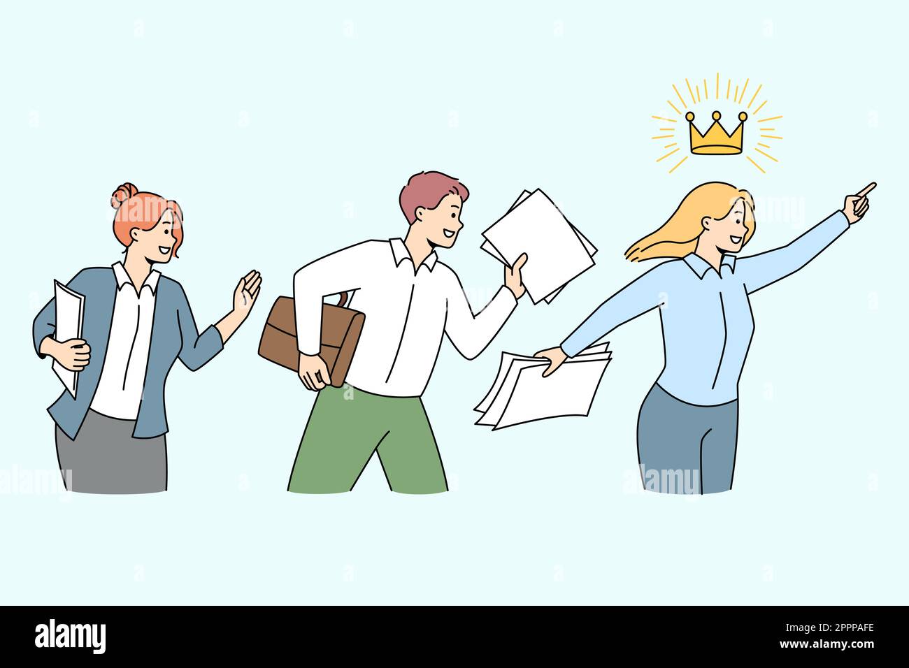 Female follower Stock Vector Images - Alamy