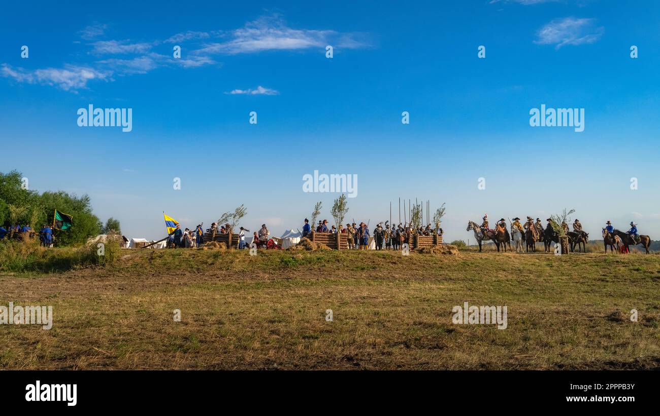 Gniew, Poland, Aug 2020 Polish hors cavalry, Hussars, pikemans and ...