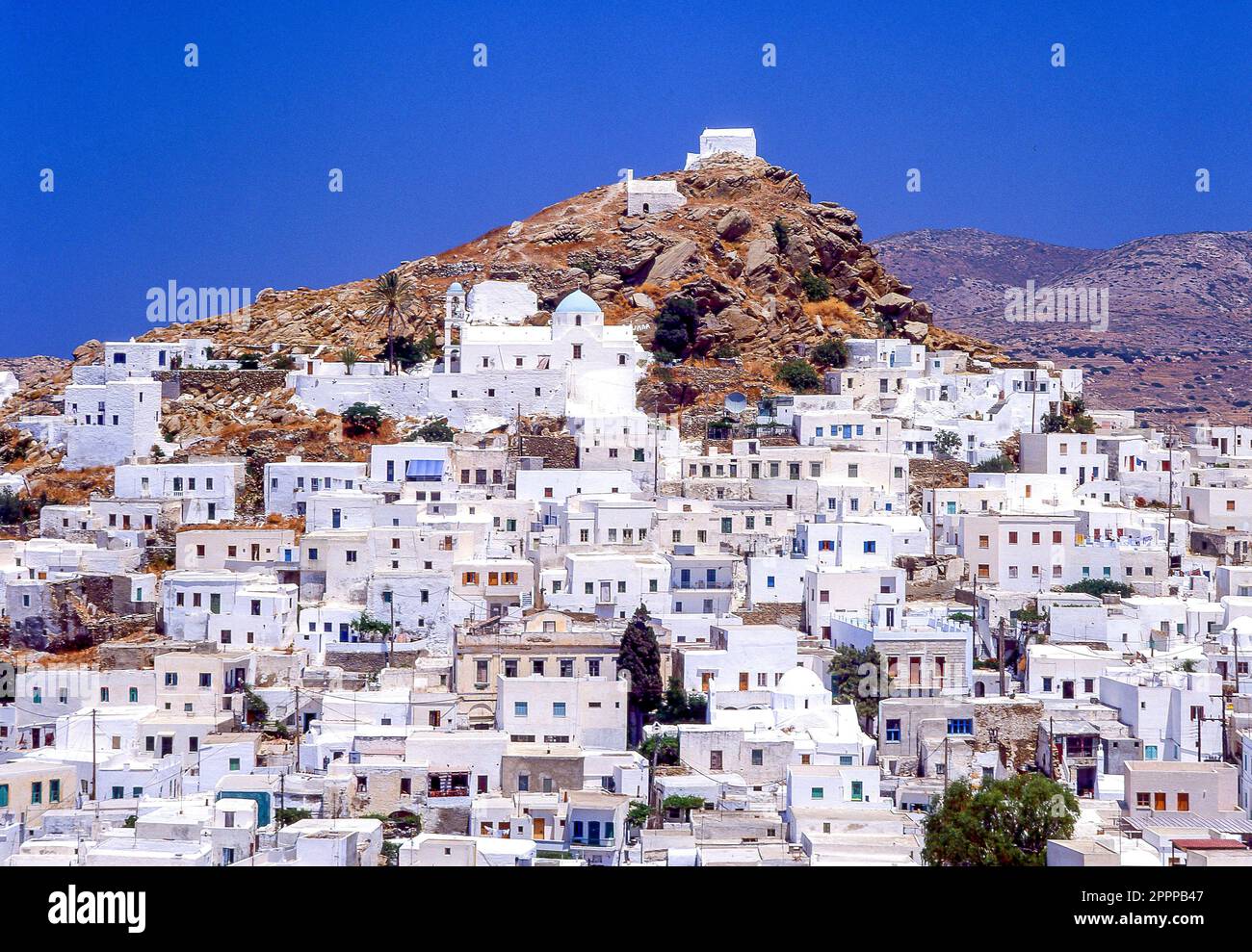 Whitewashed village cyclades islands hi-res stock photography and ...