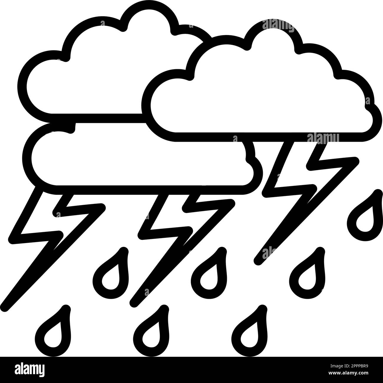 Thunder cloud clipart Cut Out Stock Images & Pictures - Alamy