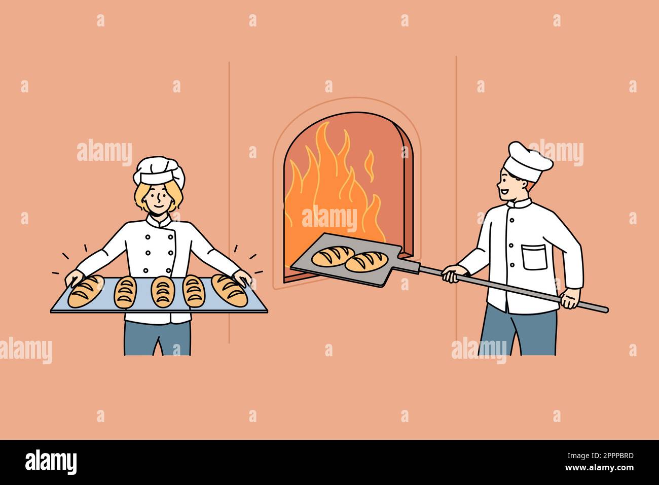 Bakery shop owner in Stock Vector Images - Alamy