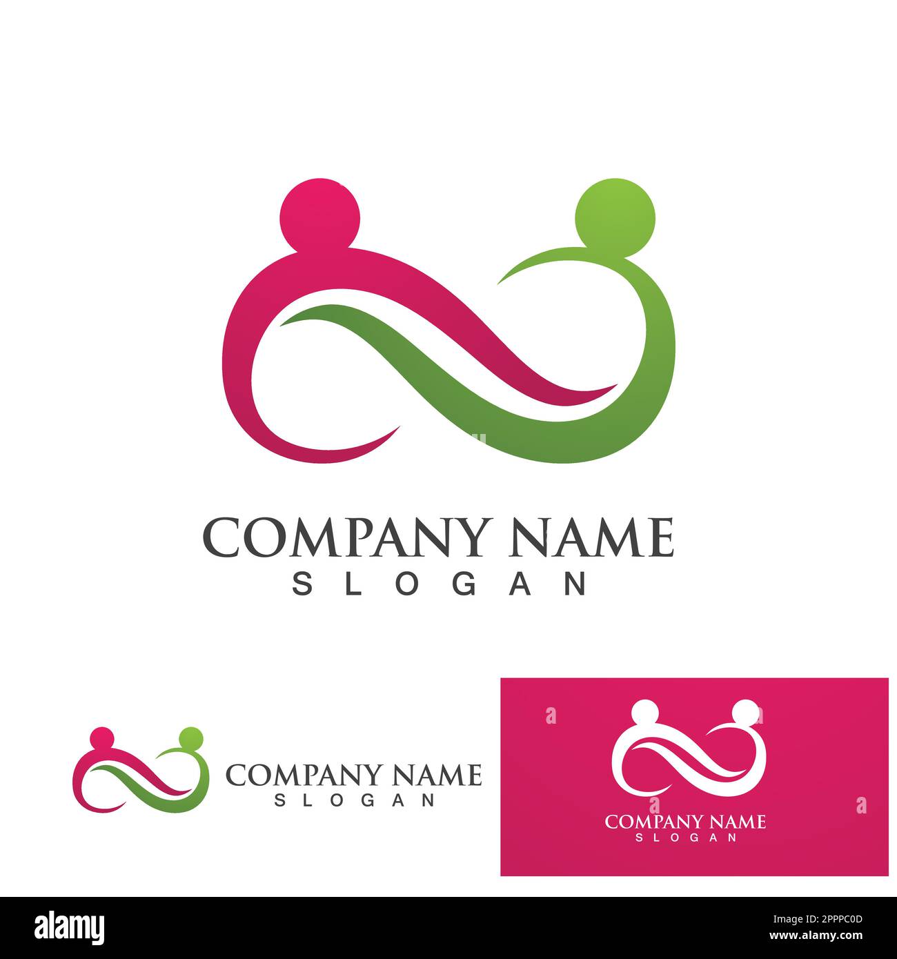 Infinity symbol logo with hands hi-res stock photography and images - Alamy