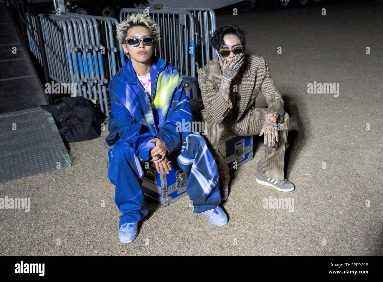 DPR LIVE, left, and DPR IAN pose at the Coachella Music and Arts ...