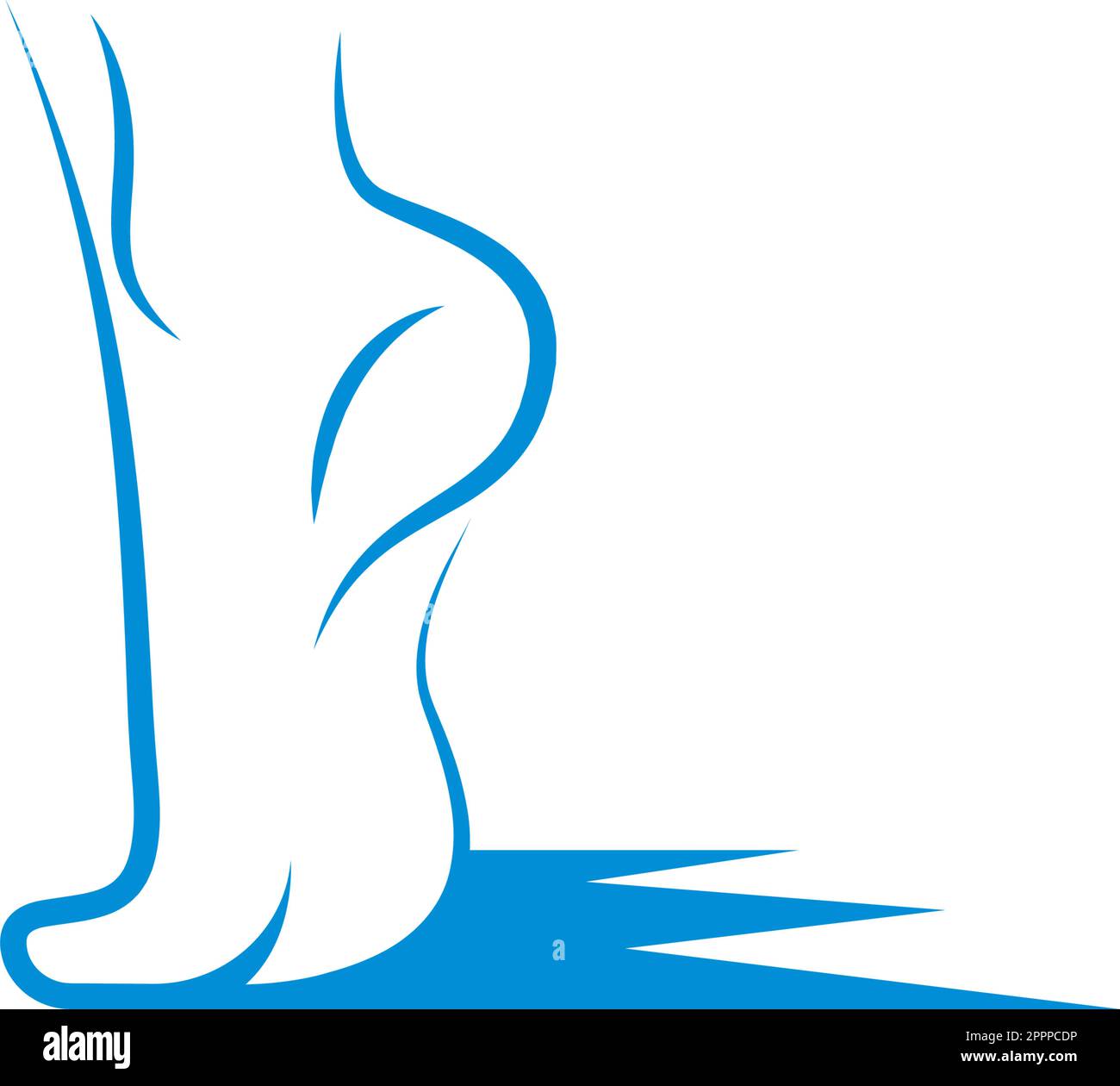 Human foot icon logo design illustration Stock Vector Image & Art - Alamy