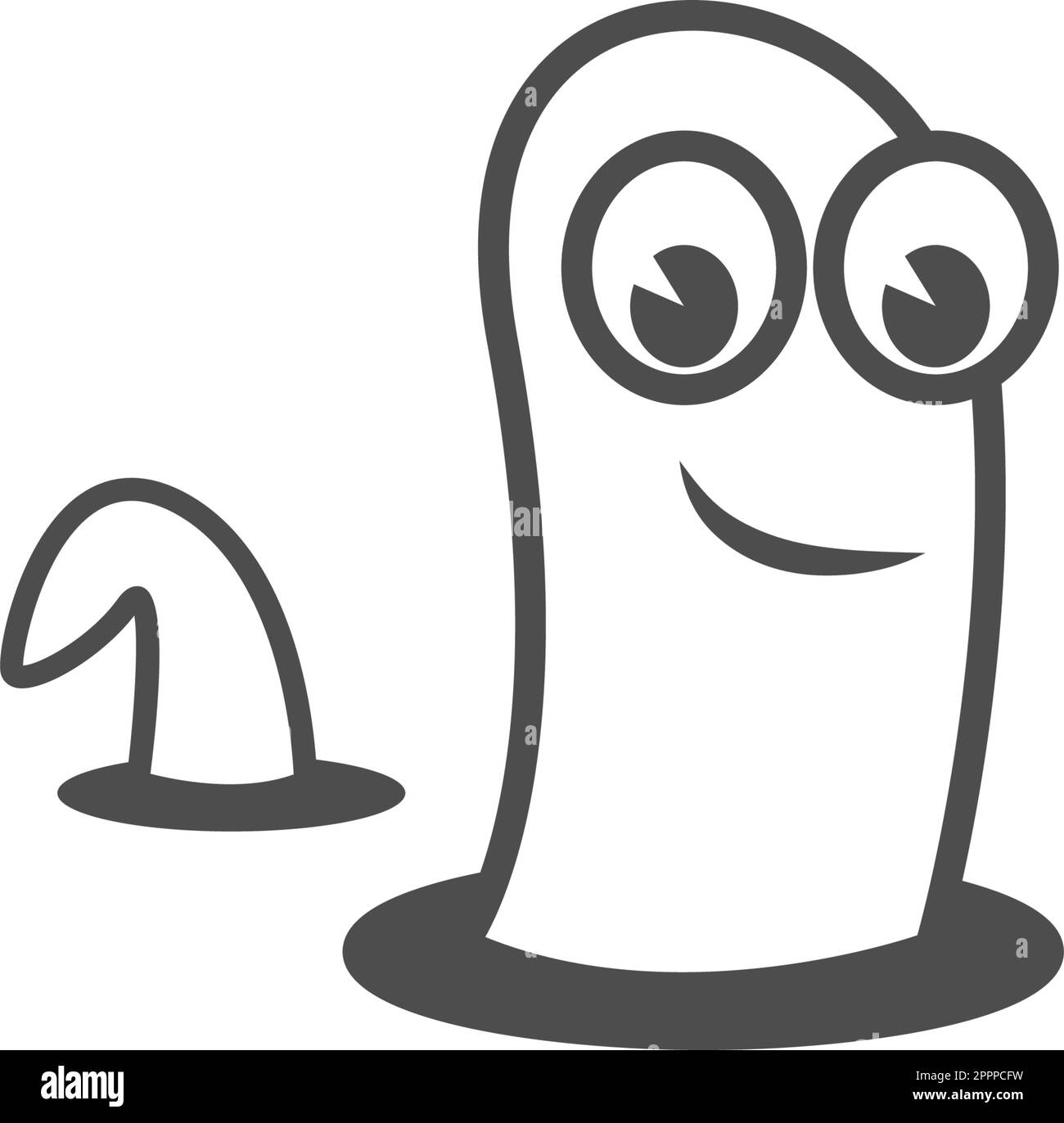 Worm icon logo design illustration vector Stock Vector Image & Art - Alamy
