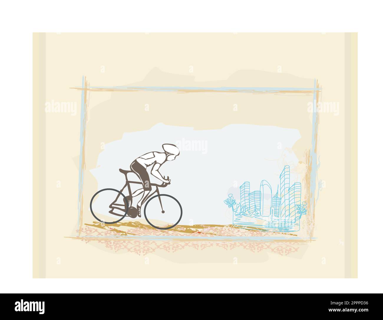 Cycling Grunge Poster Template Stock Vector Image & Art - Alamy