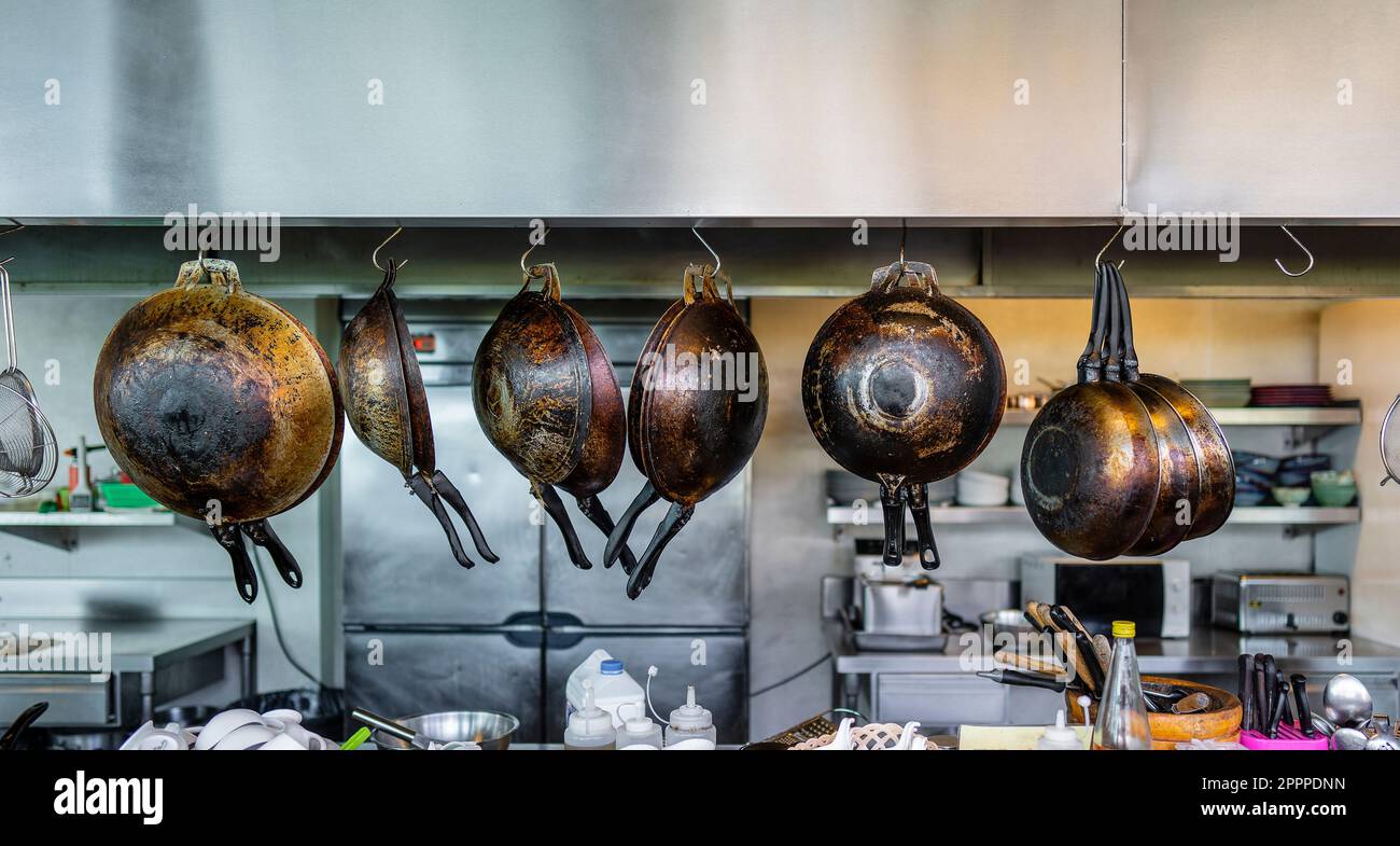 Hanging up pans hi-res stock photography and images - Alamy