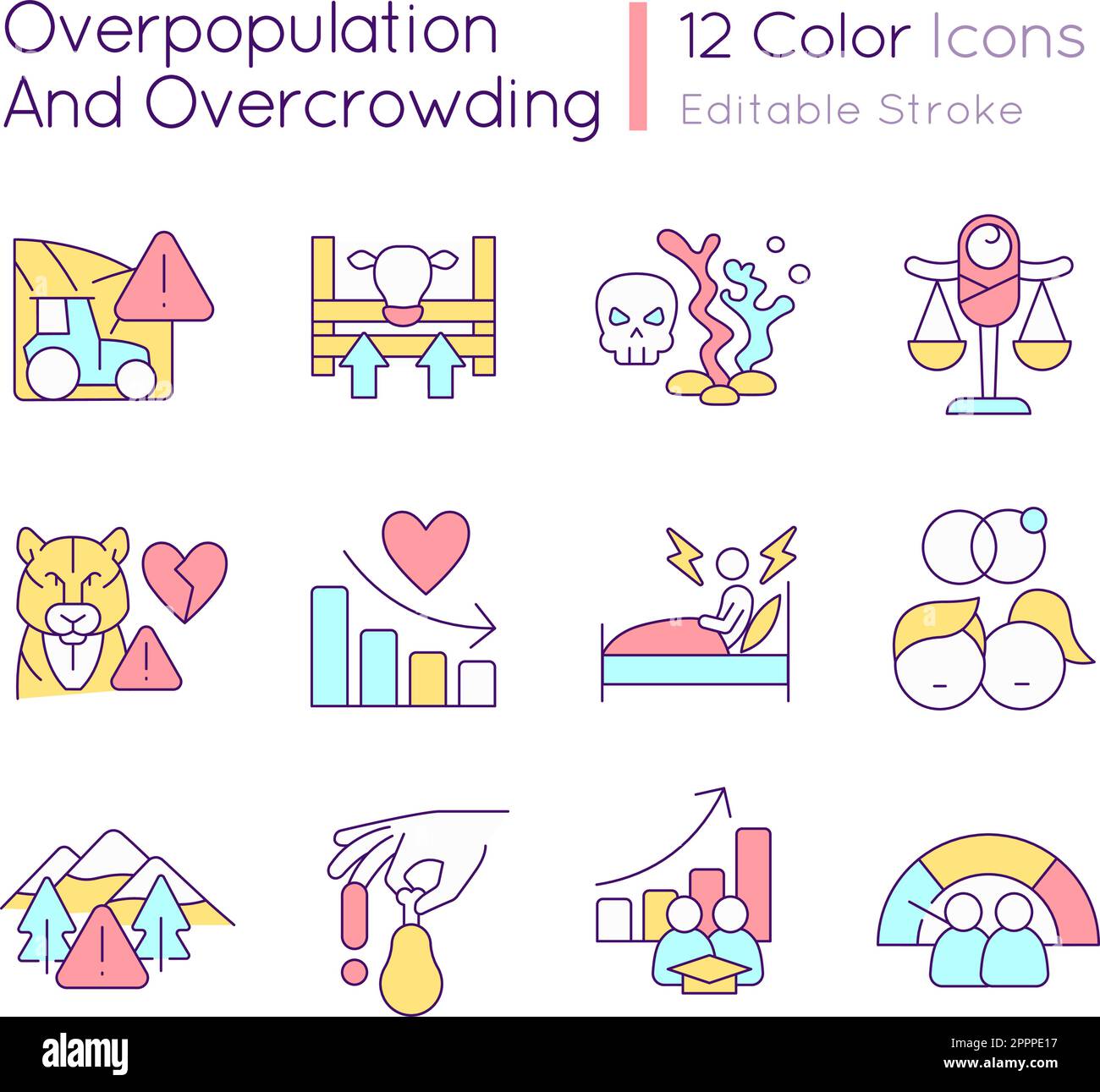 Population growth cartoon hi-res stock photography and images - Alamy