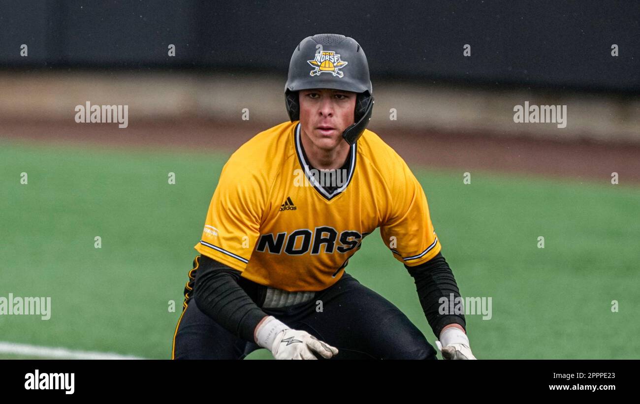 Northern Kentucky University right fielder Colton Kucera (6) against ...