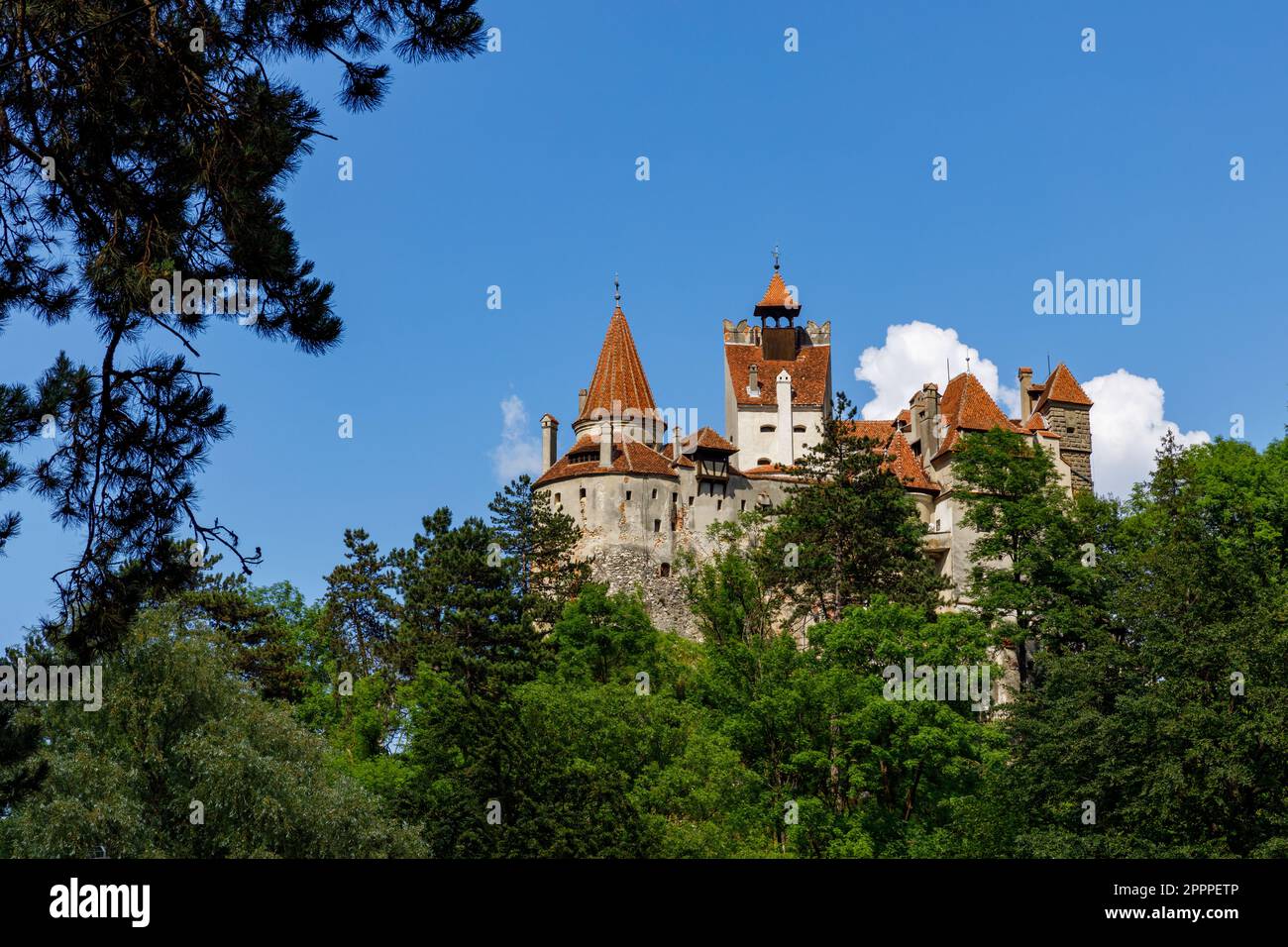 The Bran Castle of Dracula in Romania Stock Photo - Alamy