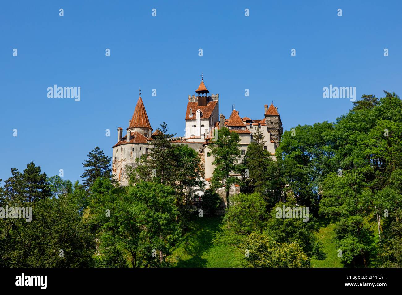 The Bran Castle of Dracula in Romania Stock Photo - Alamy