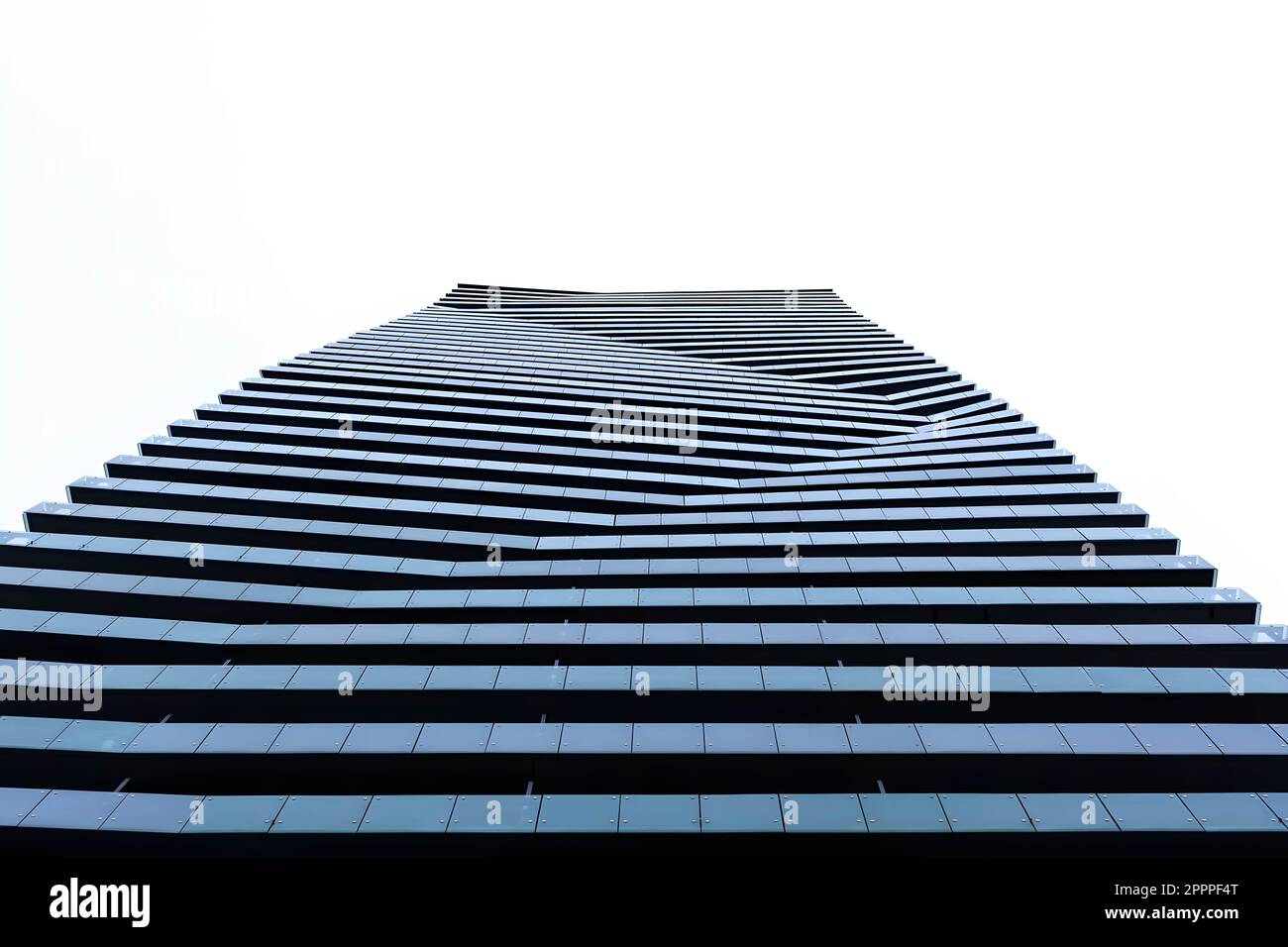 Exterior side view of a modern commercial building in Toronto, Canada ...