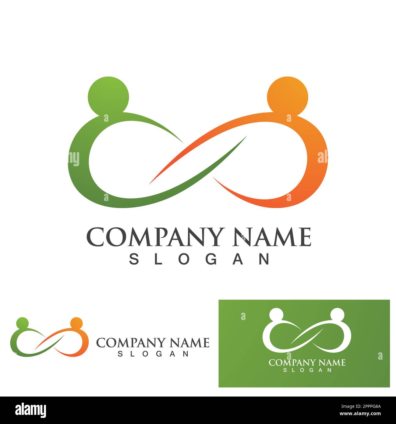 Infinity symbol logo with hands hi-res stock photography and images - Alamy