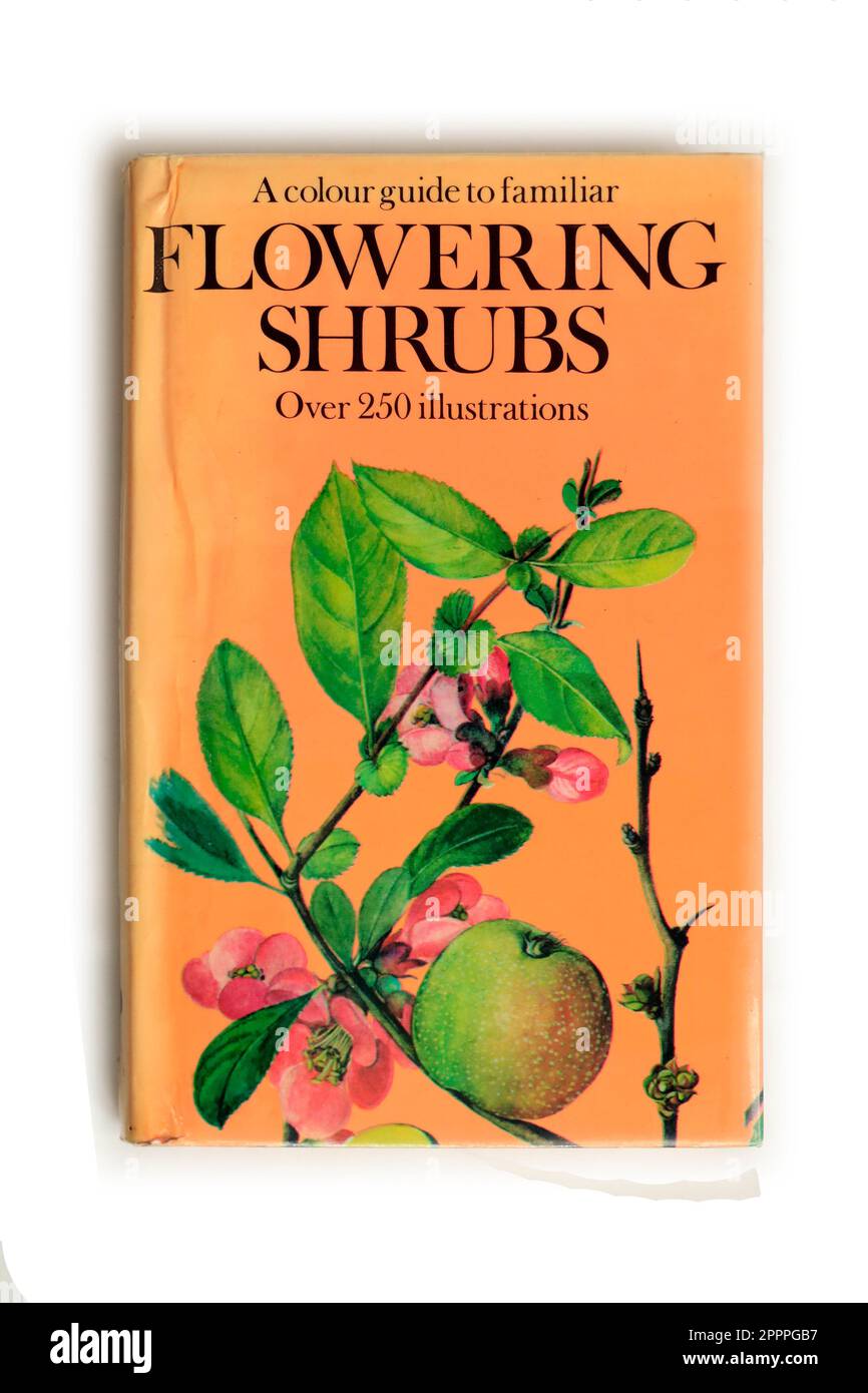 Hardback book - A Colour Guide to Familiar Flowering Shrubs Stock Photo ...