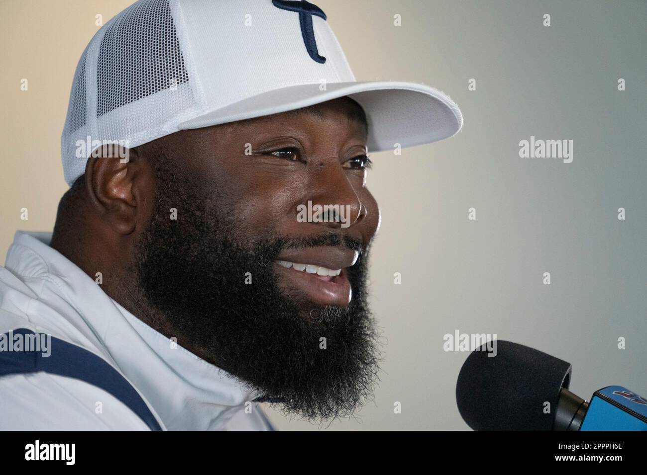 Tennessee Titans football team general manager Ran Carthon responds to ...