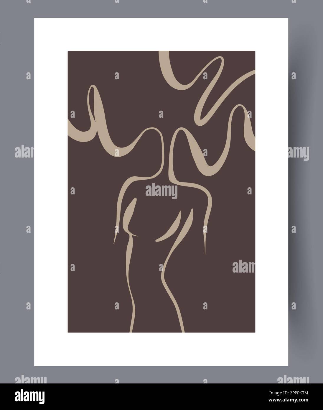 Minimalistic hand drawn printable wall art Stock Vector Image & Art - Alamy