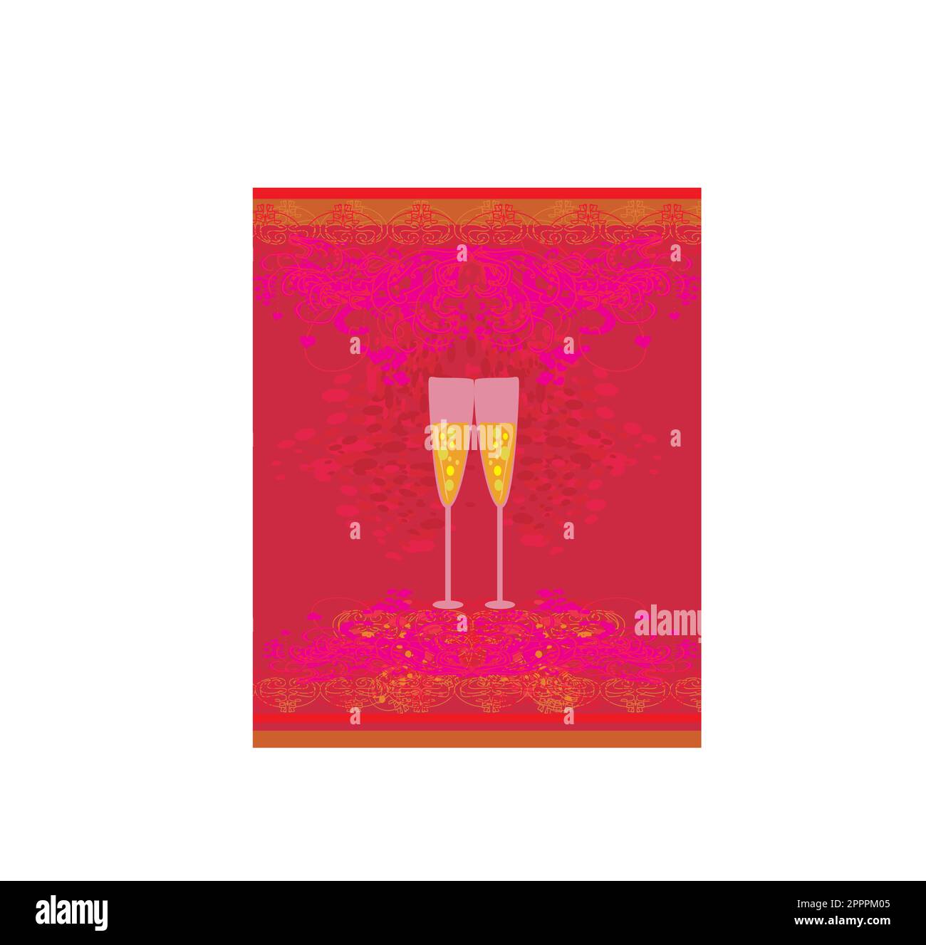 Invitation To Birthday Cocktail Party Stock Vector Image & Art - Alamy