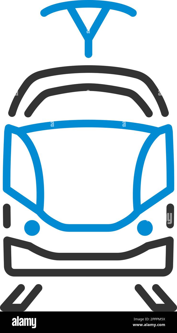Old tram line Stock Vector Images - Alamy