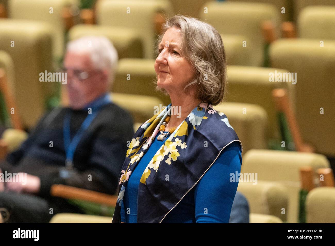 Elizabeth Whelan sister of Paul Whelan attends SC meeting on Maintenance of international peace ...