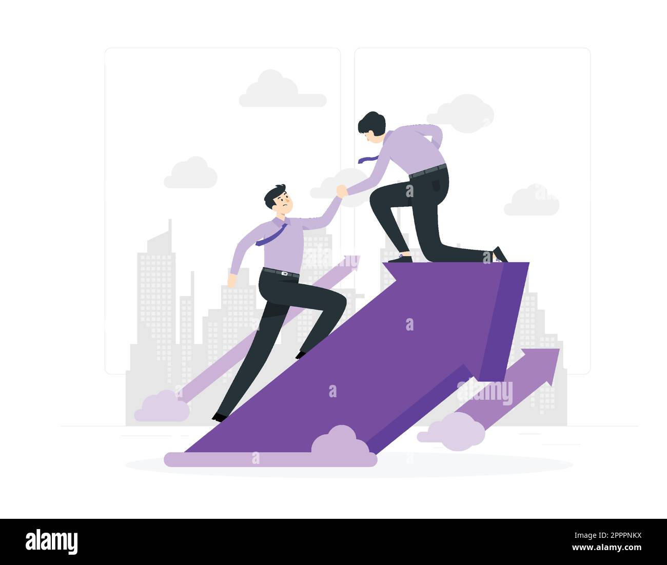 Helping friend graphic Stock Vector Images - Alamy