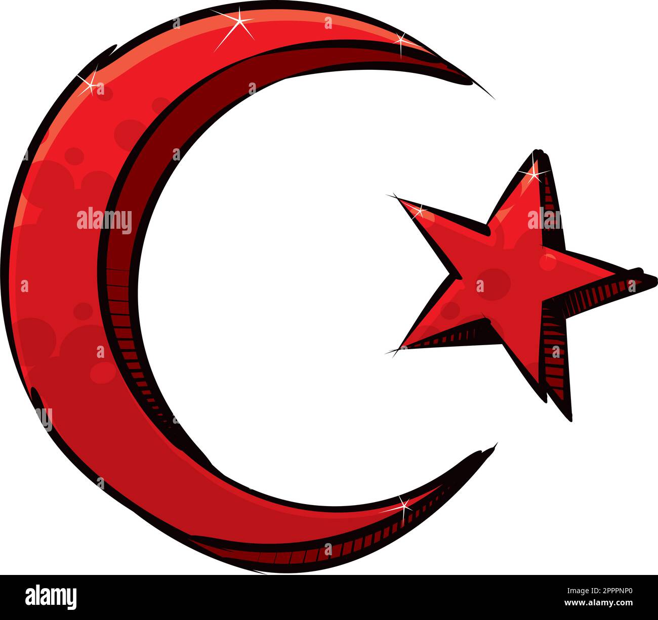 Islamic star and crescent symbol Stock Vector Image & Art - Alamy