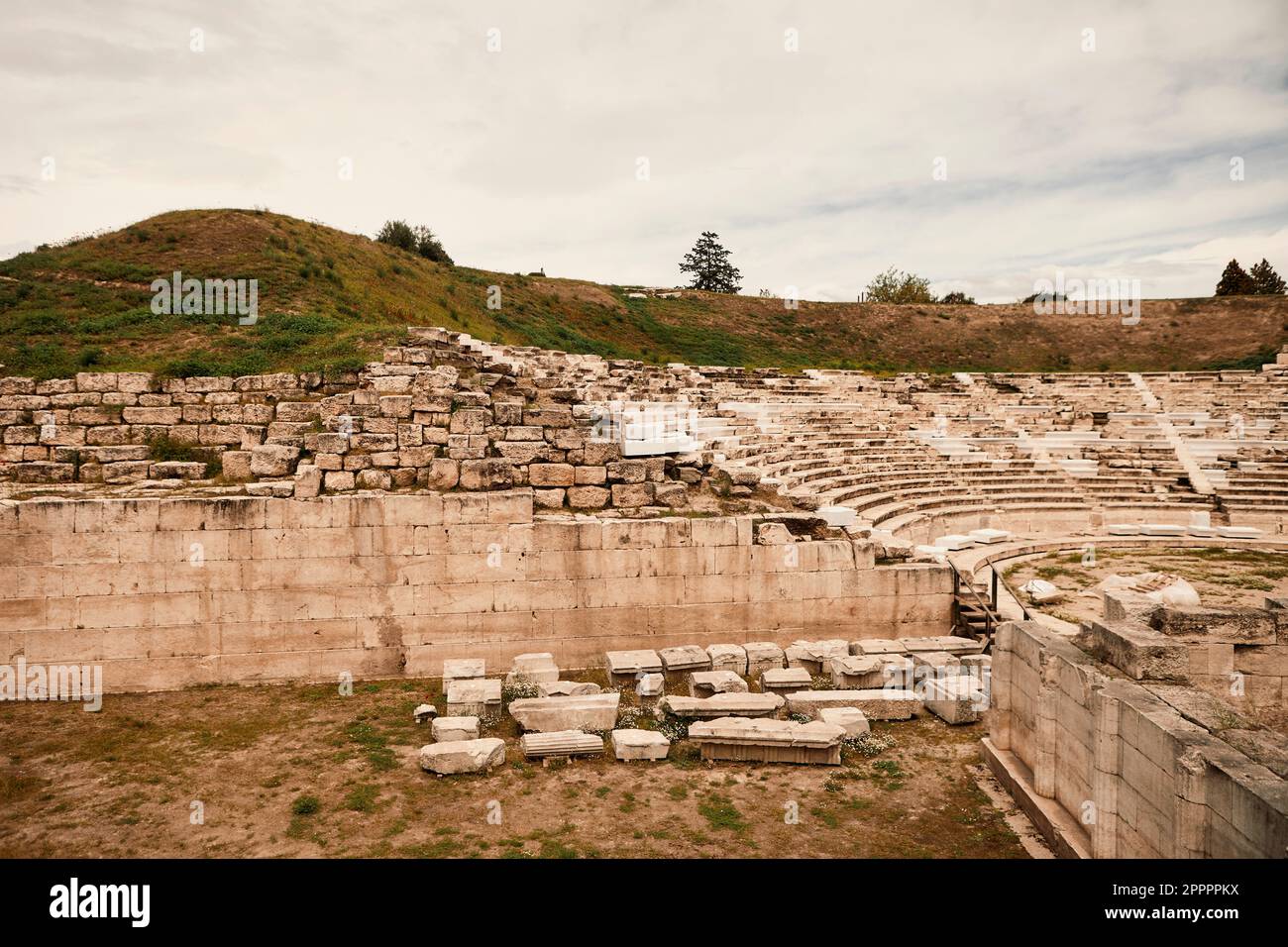 Larisa ancient theatre Stock Photo - Alamy