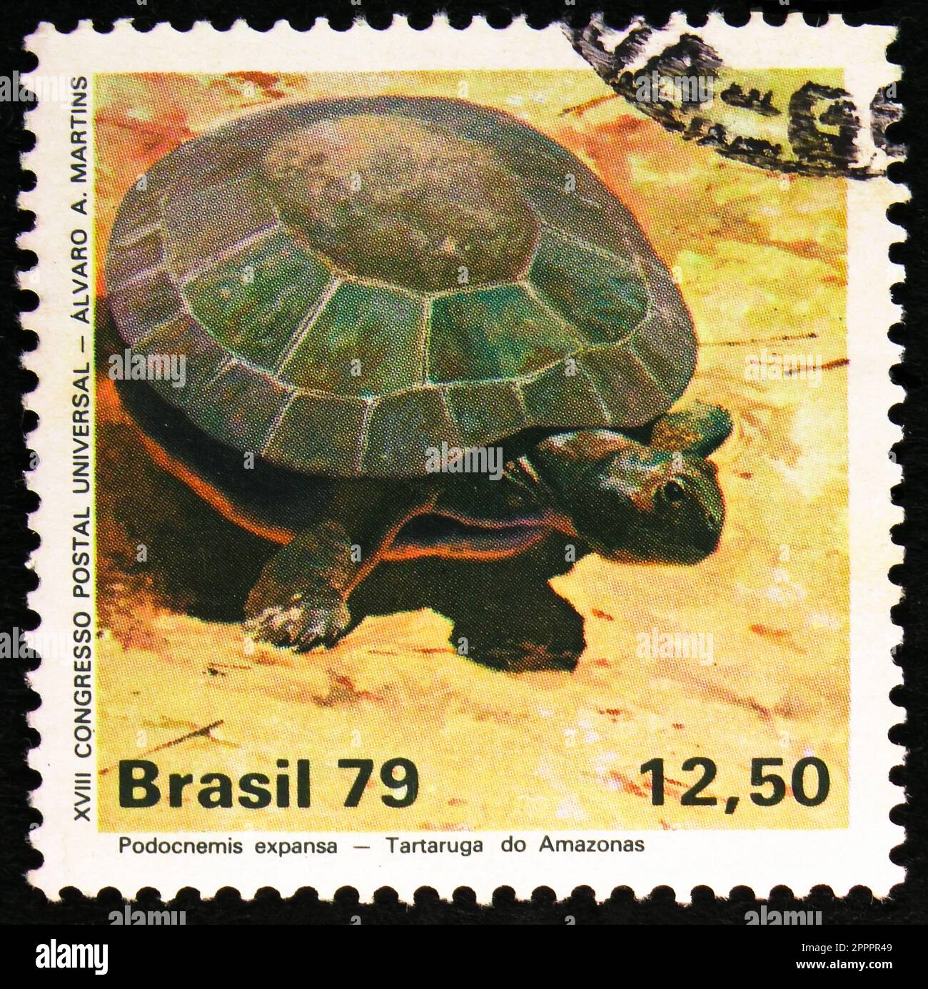 MOSCOW, RUSSIA - MARCH 26, 2023: Postage stamp printed in Brazil shows ...