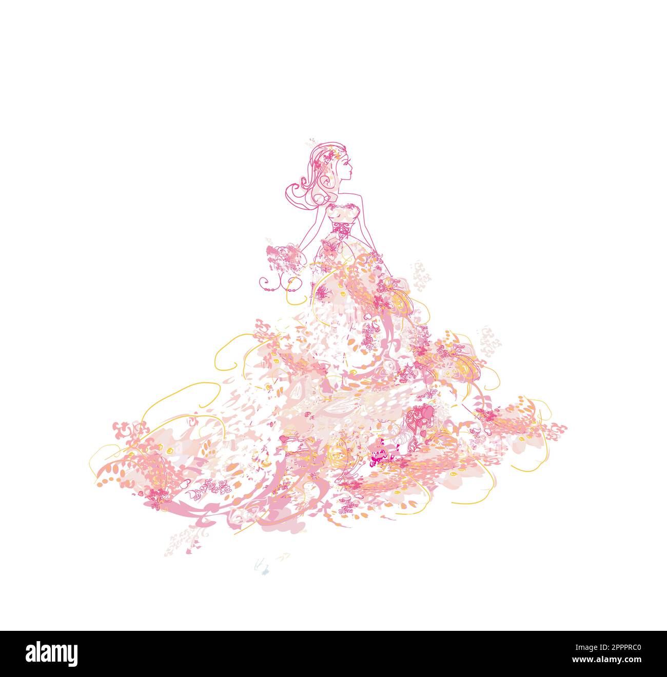 Beautiful princess - doodle Stock Vector Image & Art - Alamy
