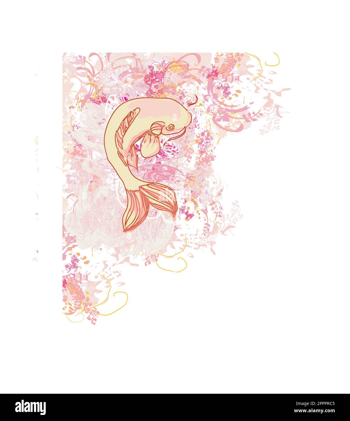 japanese koi background Stock Vector Image & Art - Alamy