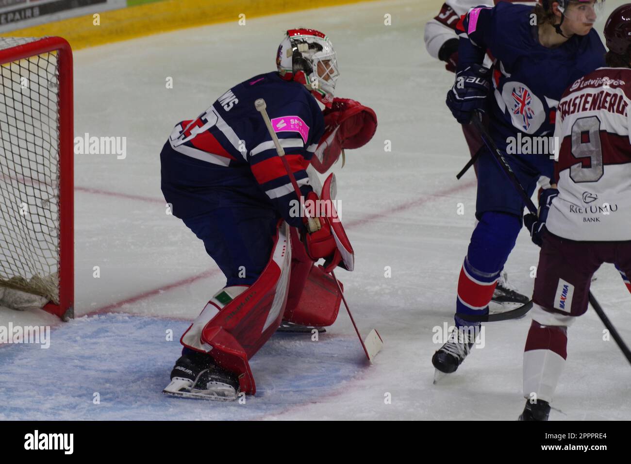 Nottingham, England, 22 April 2023. Ben Bowns playing in goal for Great ...