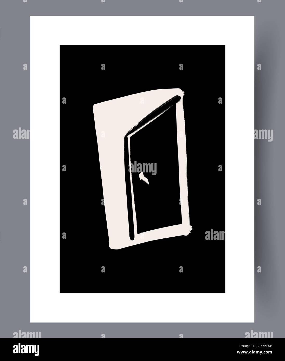Minimalistic hand drawn printable wall art Stock Vector Image & Art - Alamy