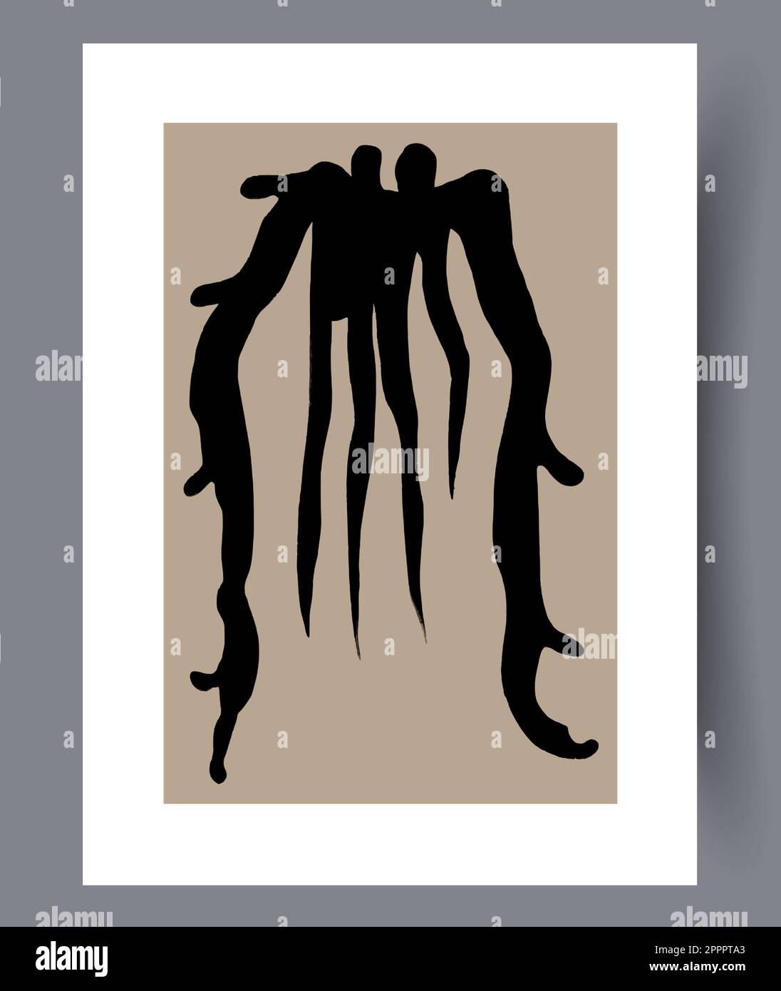 Minimalistic hand drawn printable wall art Stock Vector Image & Art - Alamy
