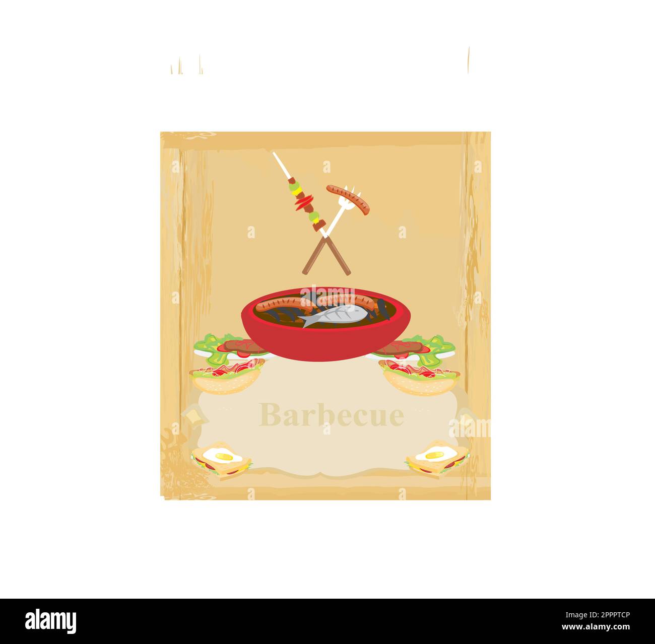 Barbecue Party Invitation Stock Vector Image & Art - Alamy